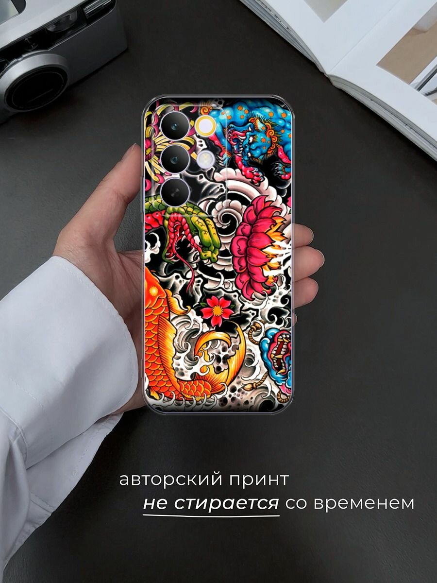 Чехол на Realme C85 / Реалми C85 с принтом Японское искусство — фото 1
