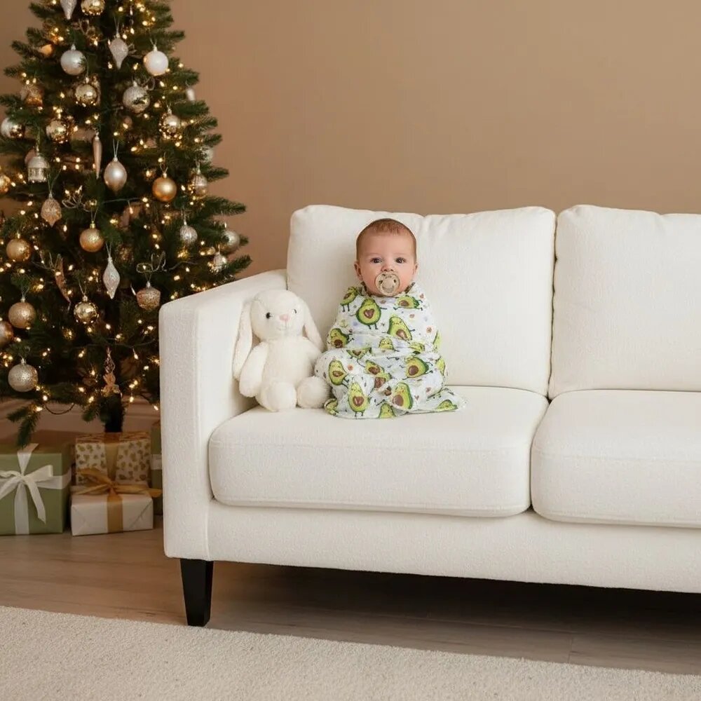 Муслиновая пелёнка Pikate, 80x110см, эко-материал, цвет авокадо