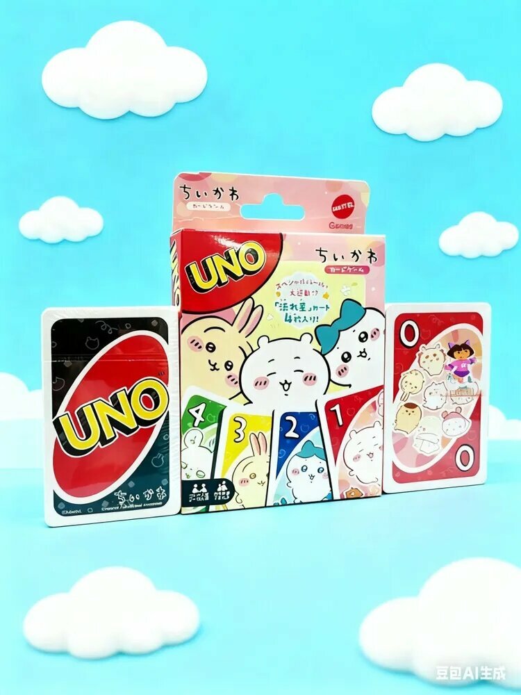 Карточная игра-головоломка для 2-10 человек, пасьянс Chiikawa UNO-DKD-CJ0828- ХИТ!