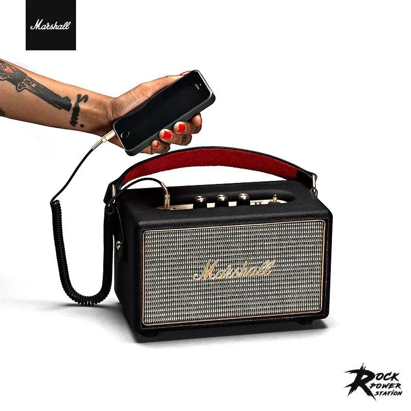Marshall аудио кабель 3 м черный витой провод для наушников с позолоченными коннекторами — фото 1