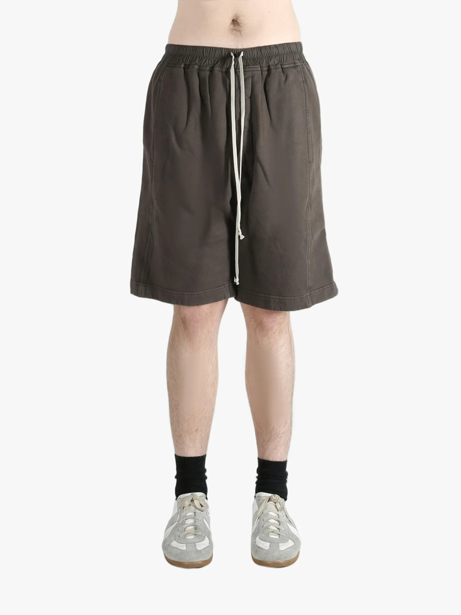 Шорты Rick Owens Drawstring-fastening shorts, размер L, серый — фото 1