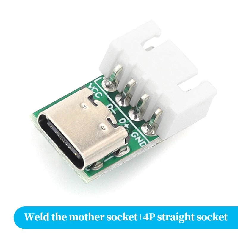 Тестовая плата USB 3.1 Type-C, 5шт, 4P Straight Socket