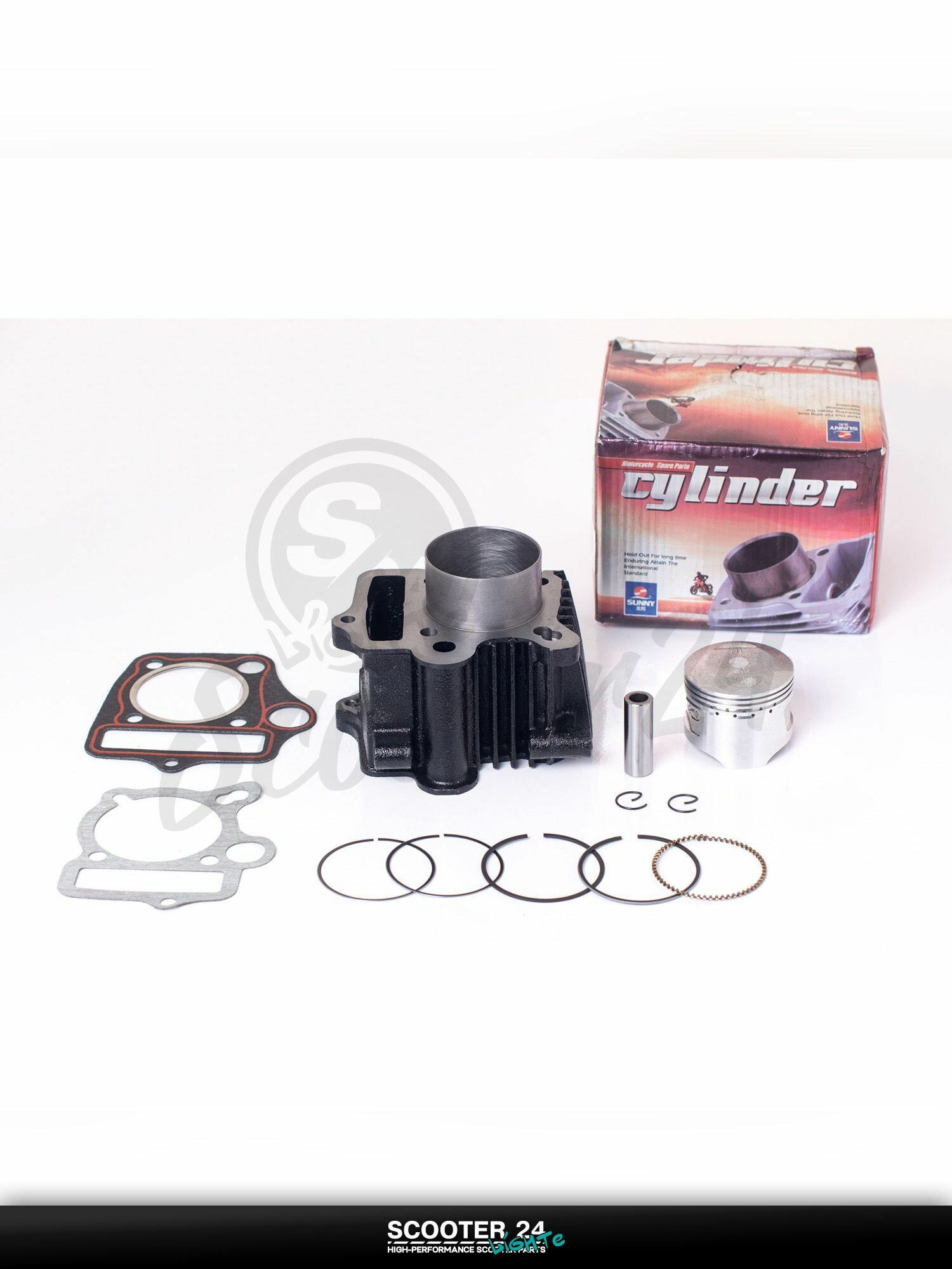 Поршневая группа ЦПГ на мопед и мотоикл на мотоцикл и мопед Alpha, Delta / Альфа Дельта / Альфа, Дельта 100 кубов d 50 тюнинг 70сс 139FMB "SUNY"