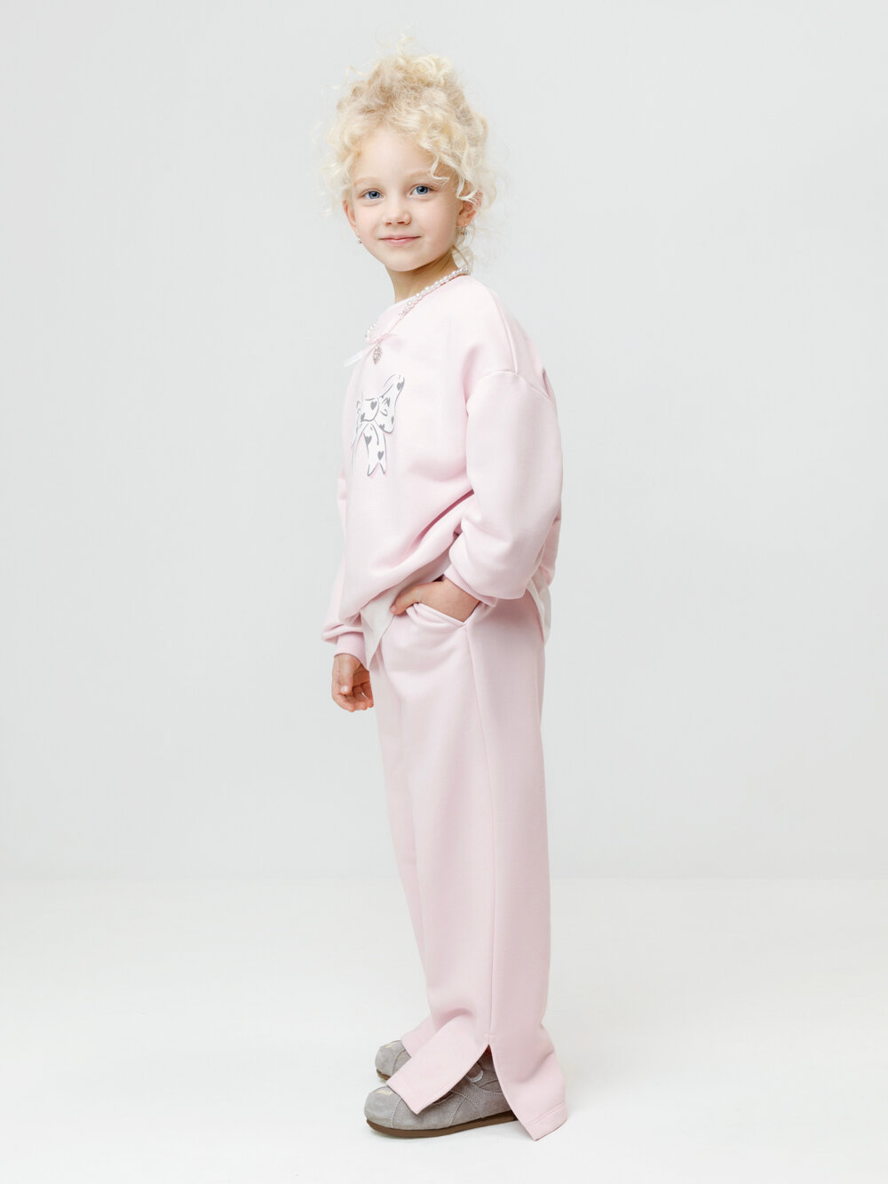 Брюки КР 400935-1/светло-розовый 2803 к737