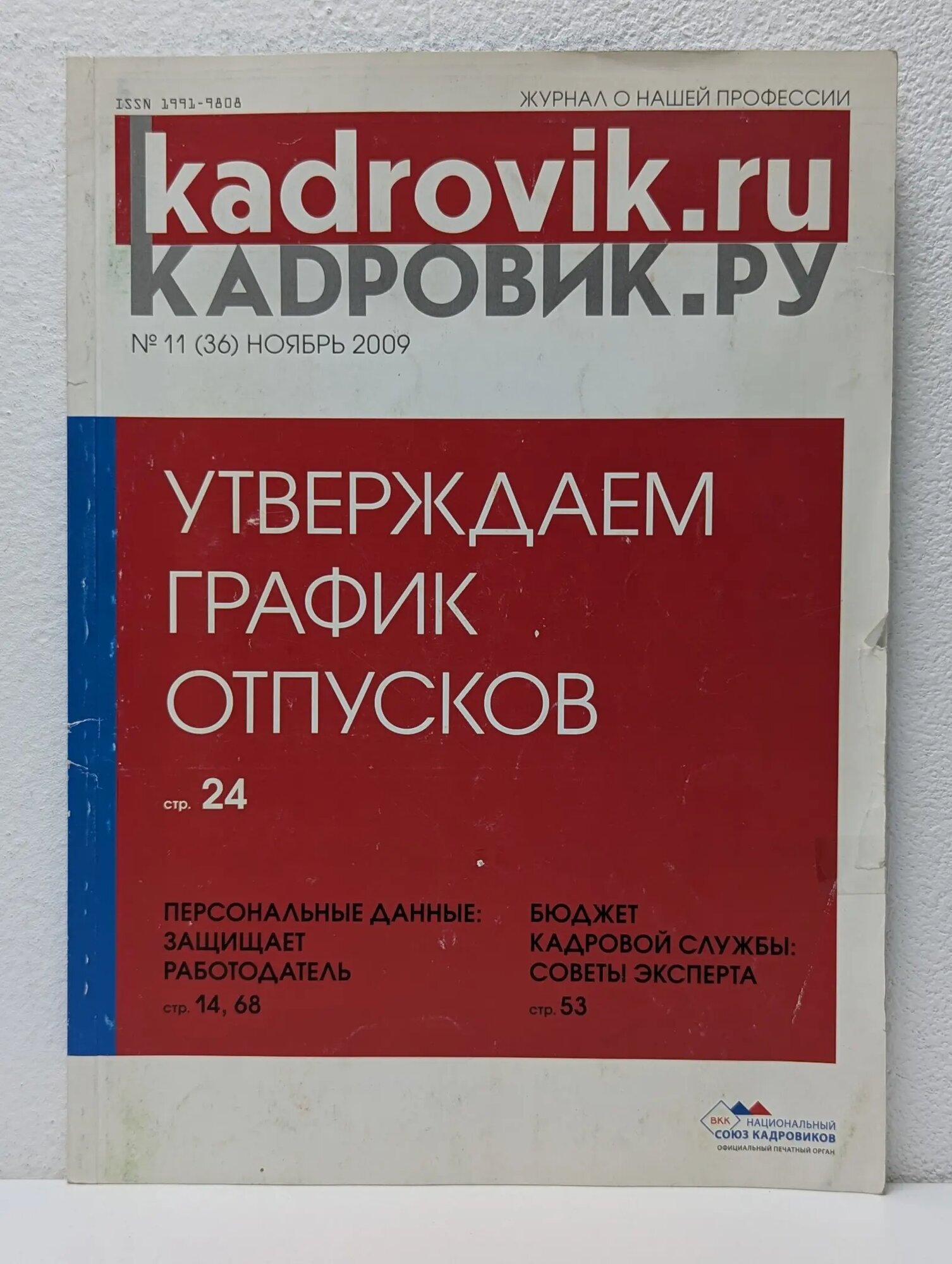 Кадровик ру. Выпуск № 11/2009 Сборник 2009