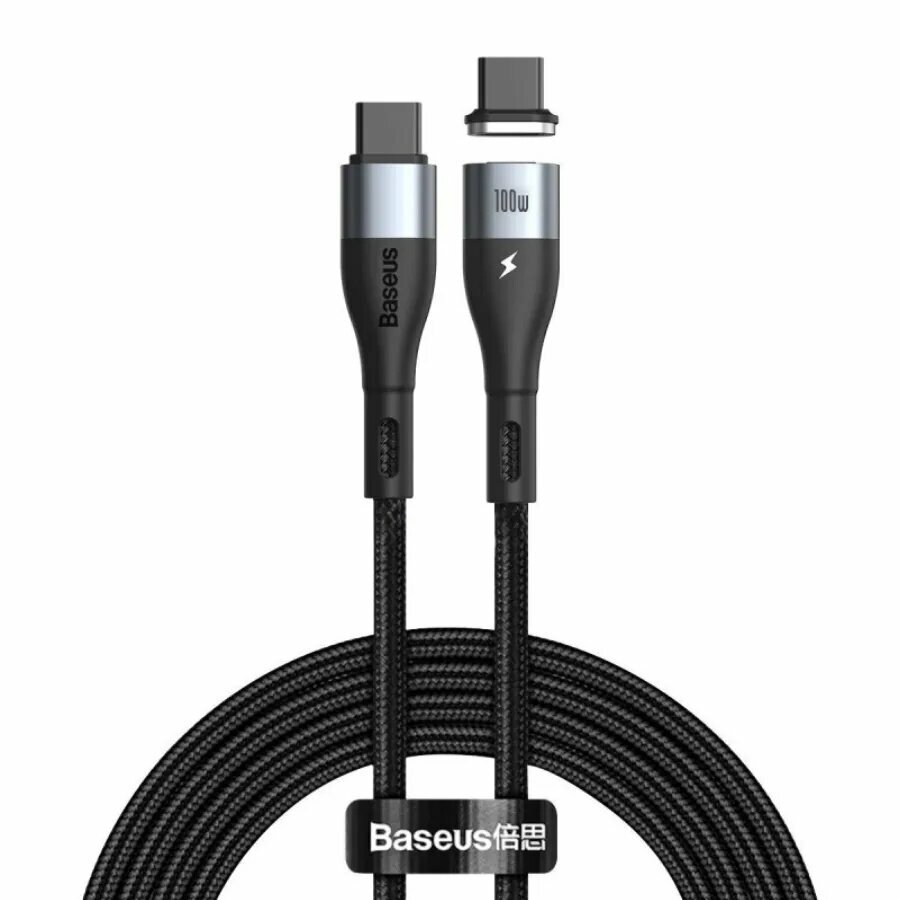 Baseus Кабель для мобильных устройств USB Type-C/USB Type-C, 1 м, черный