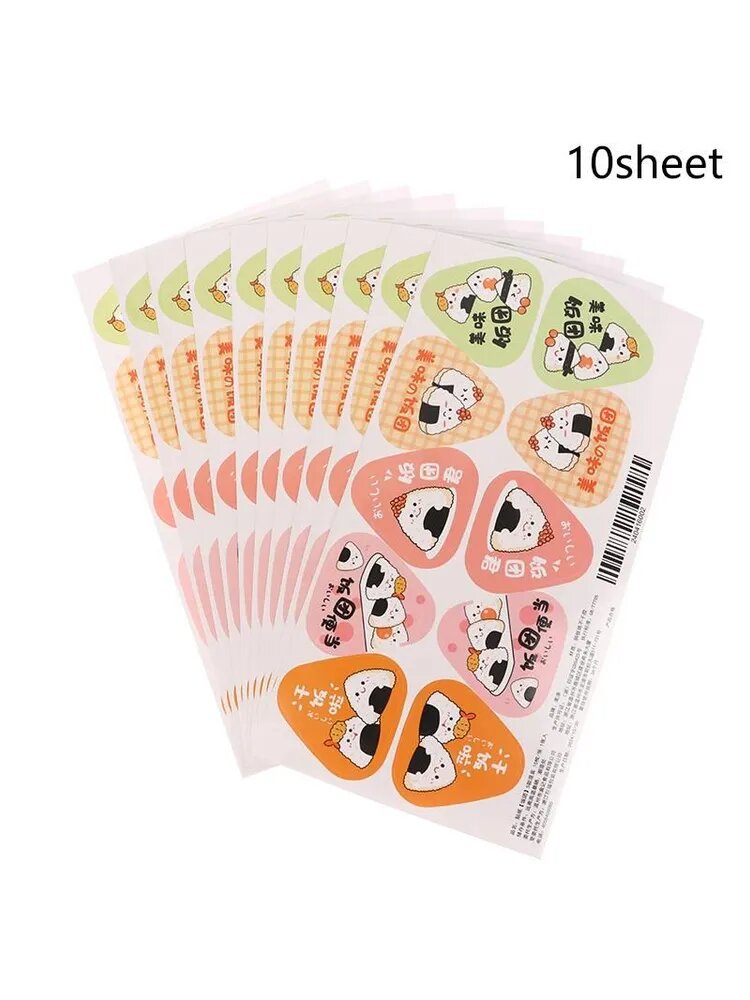 Треугольная рисовая наклейка