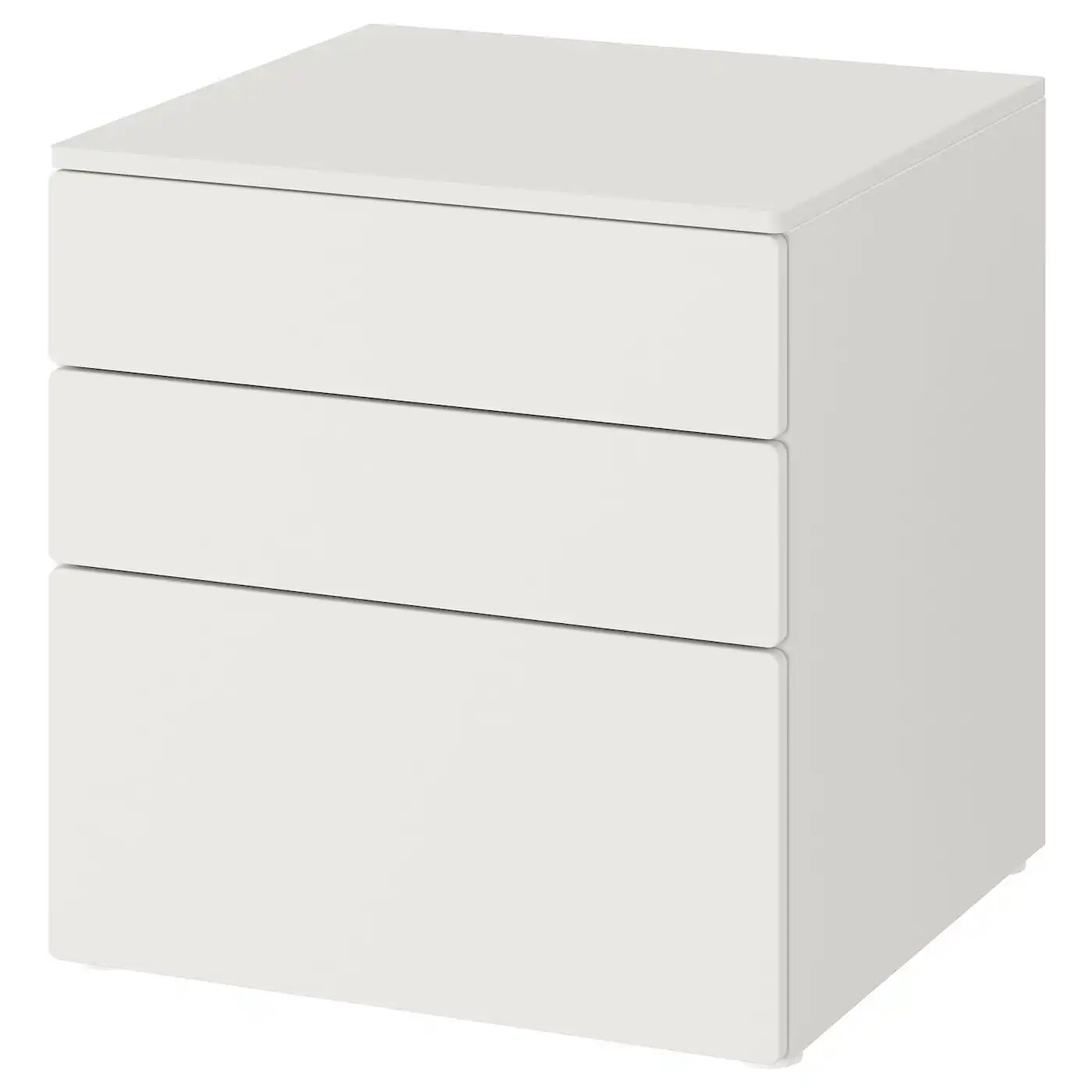Комод с 3 ящиками SMÅSTAD / PLATSA, белый/белый, 60x57x63 см
