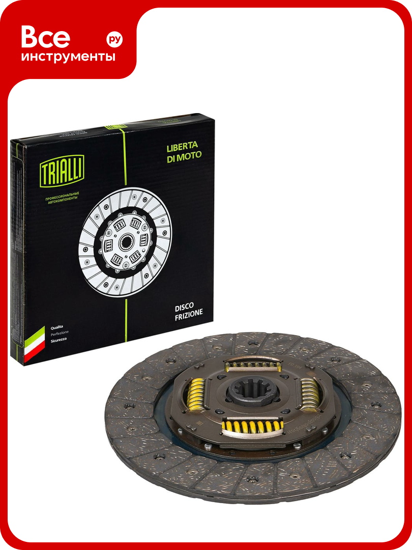 Диск сцепления ведомый для автомобилей ГАЗ TRIALLI FD 394