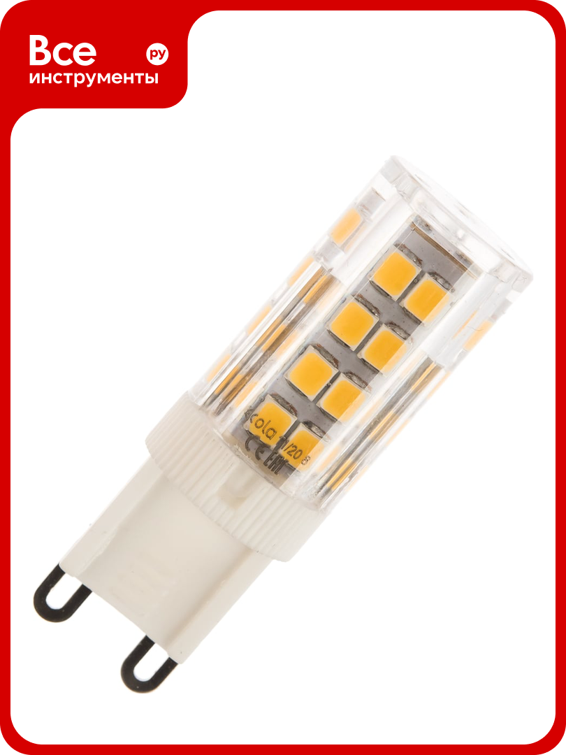 Светодиодная лампа Ecola G9 LED 5,0W Corn Micro 220V 4200K 320 62x16 G9RV50ELC