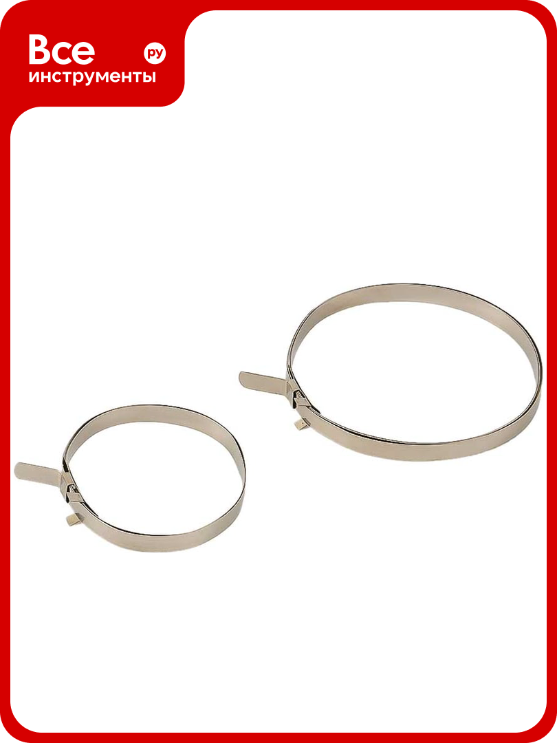 Хомуты ленточные AIRLINE 2 шт. L350/6,4мм, L750/6,4 мм, для пыльника шруса, W4304 нерж.