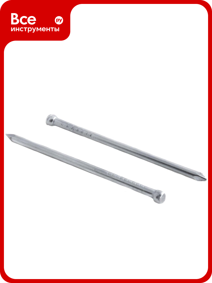 Финишные гвозди Доброга цинк, 1,6x35 мм, ГОСТ 7811-7035, 5 кг – стальная конструкция, цинковое покрытие