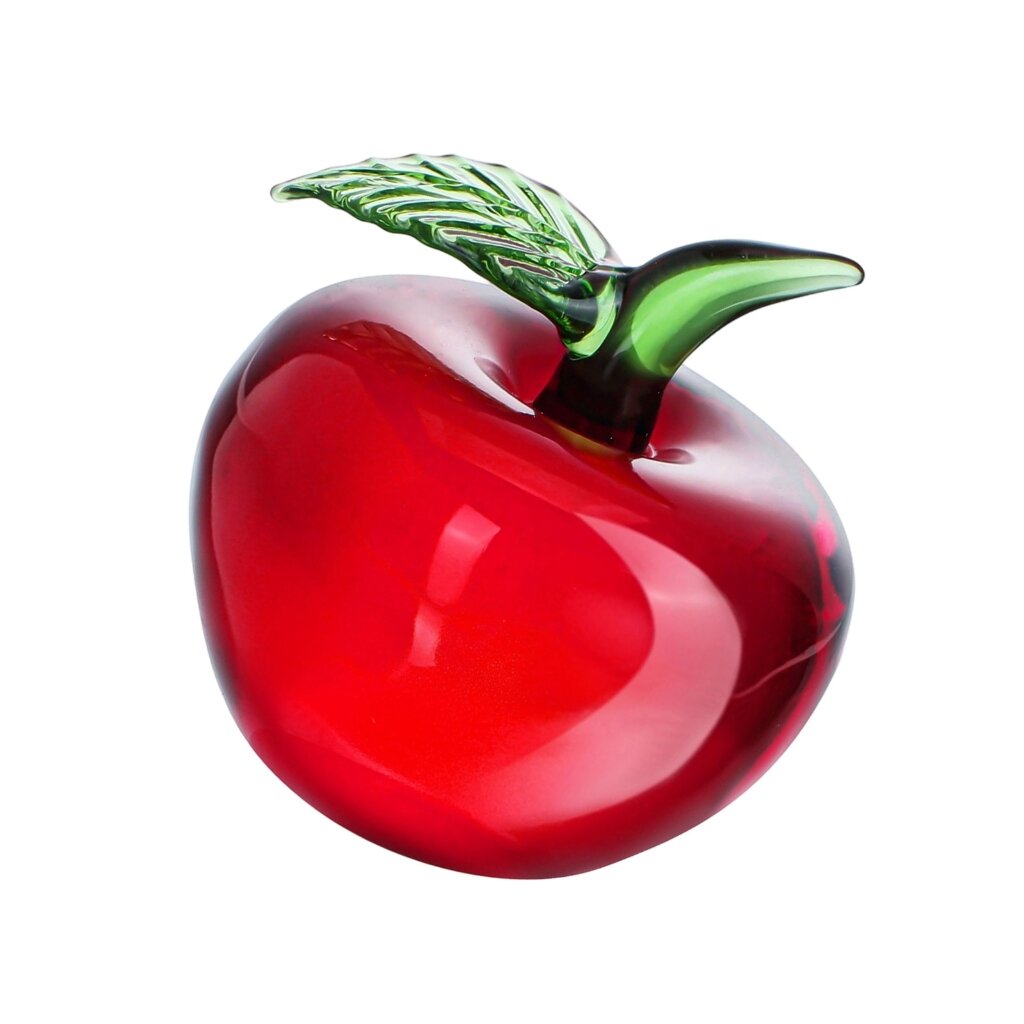 Стеклянная статуэтка из искусственного фрукта-apple