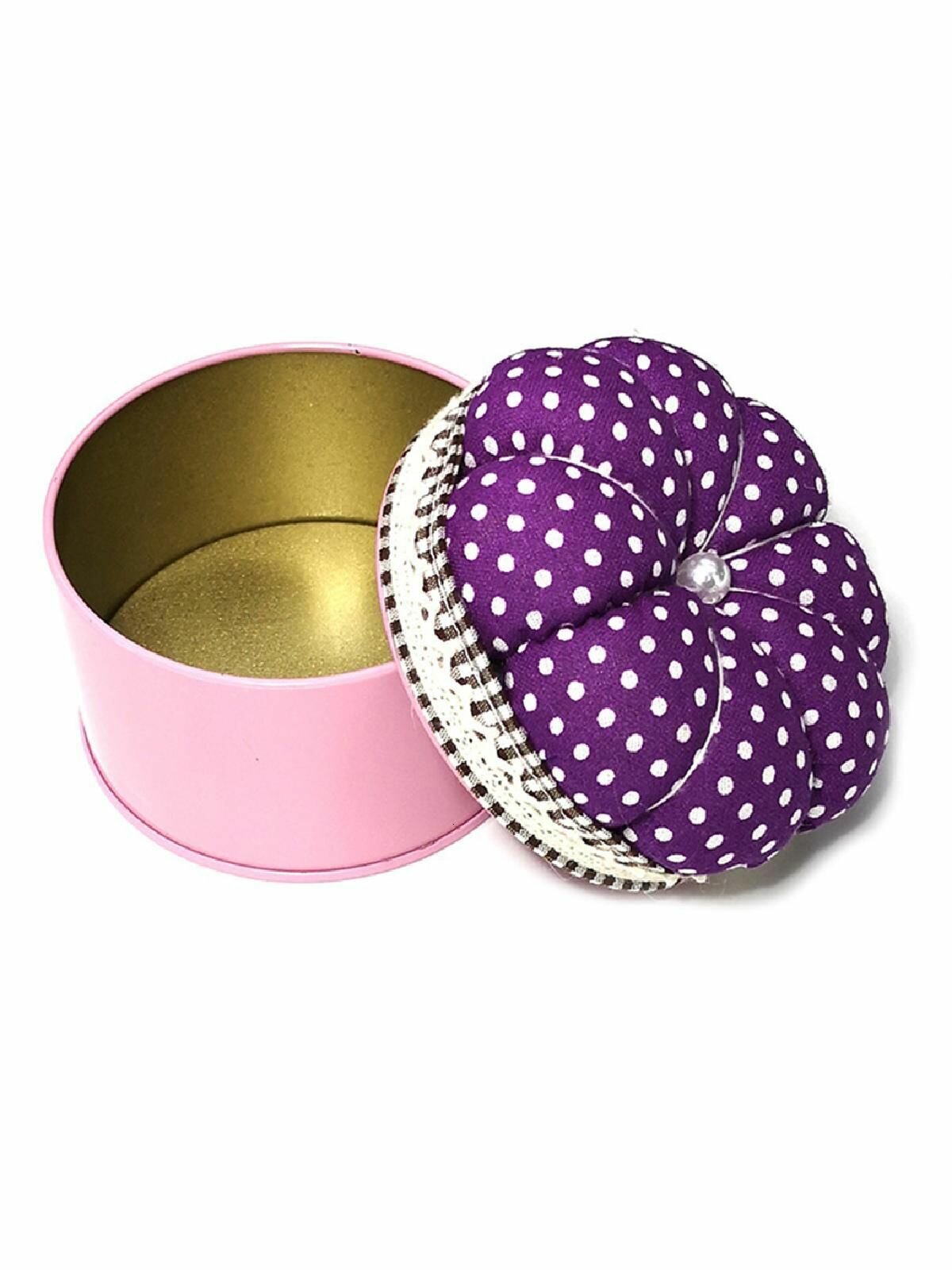 Круглая булавочница в форме тыквы, - K