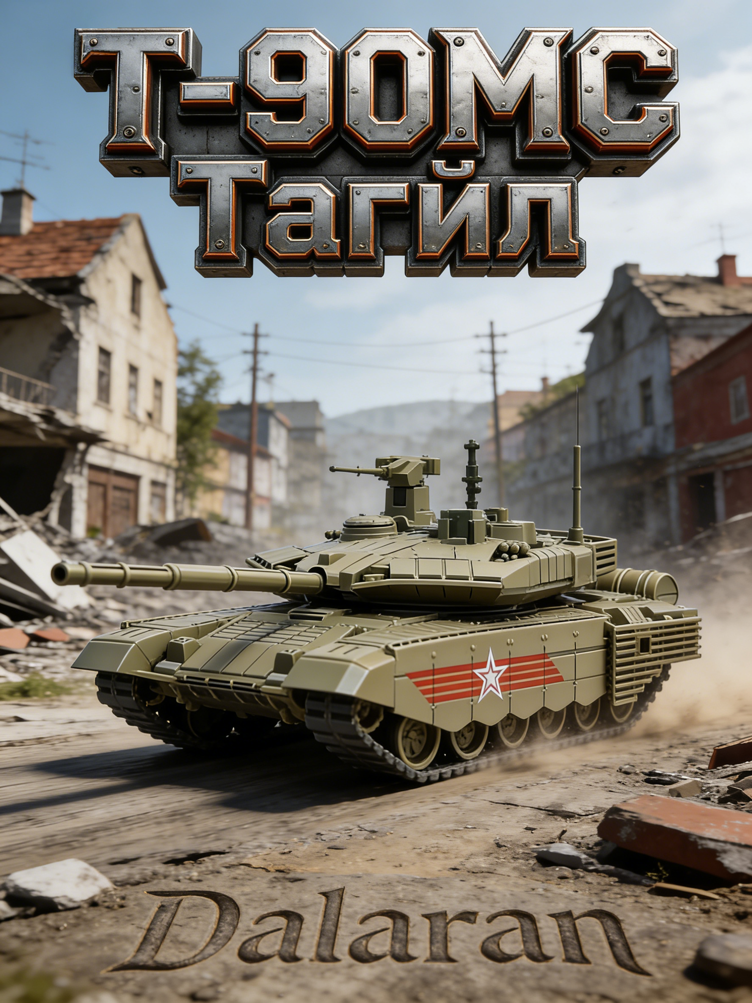 Т-90МС (Тагил) сборная модель танка 1/72 – без клея, Dalaran (War Thunder, современный российский ОБТ)