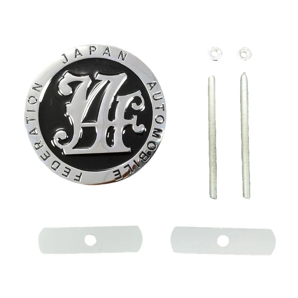 Универсальный значок на передней решетке радиатора автомобиля JDM, эмблема Японской автомобильной федерации JAF