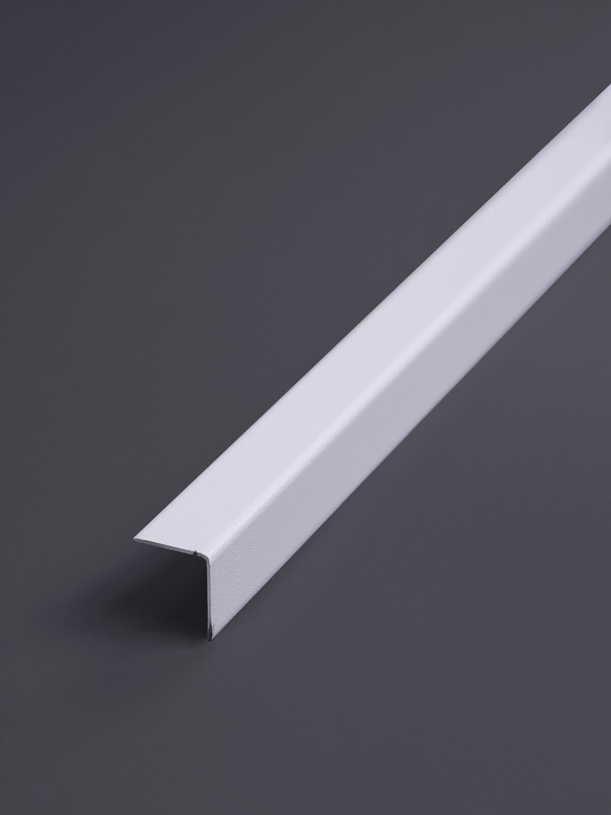 Уголок алюминиевый 20х20 мм, длина 2,7 м, профиль угловой внешний Лука УO 18-27, белый 16