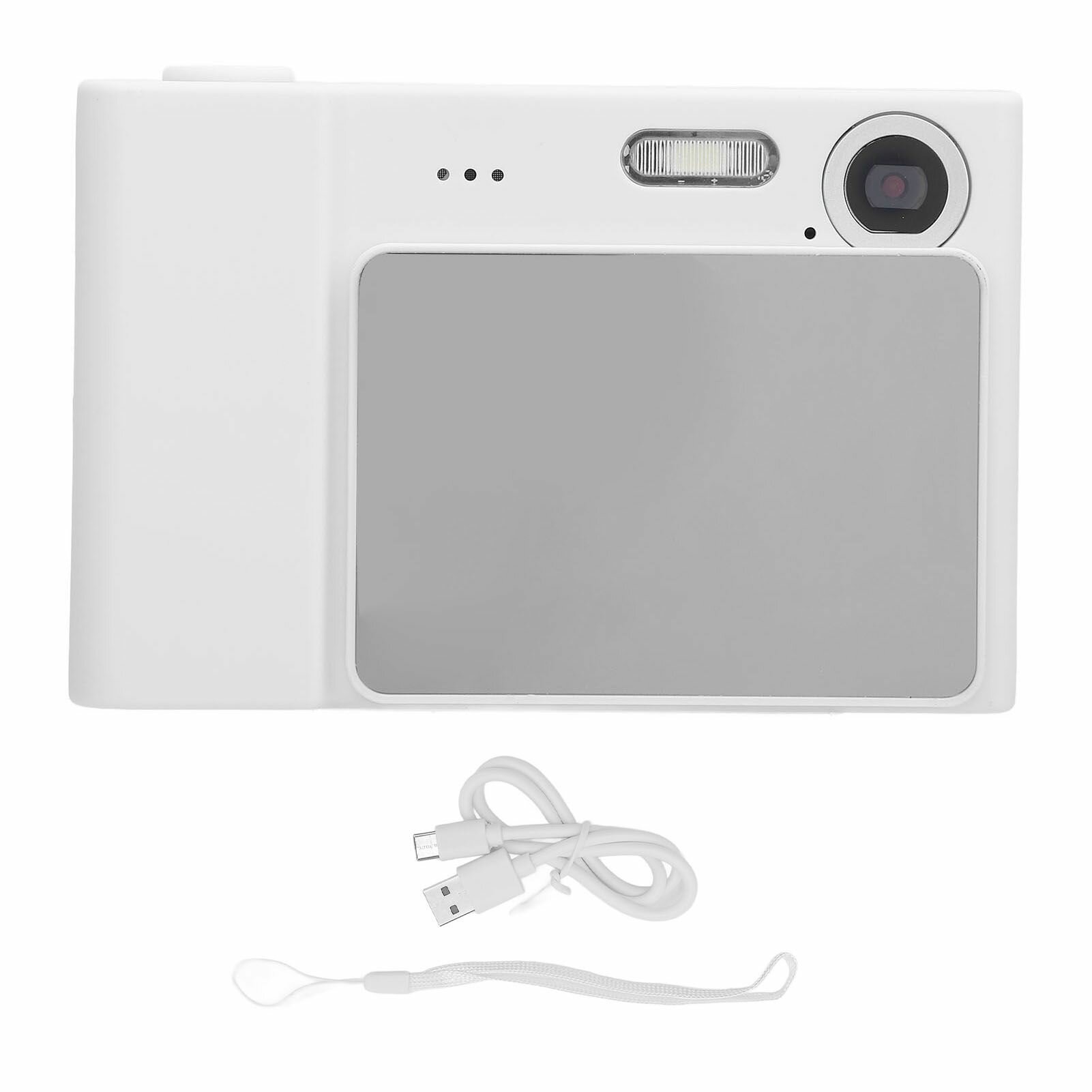 Цифровая камера 2,4-дюймовый цветной экран IPS 1080P 48MP заполняющий свет анти-тряска перезаряжаемый 8-кратный зум микрофон портативная компактная камера для фотографии нет маленькая карта памяти