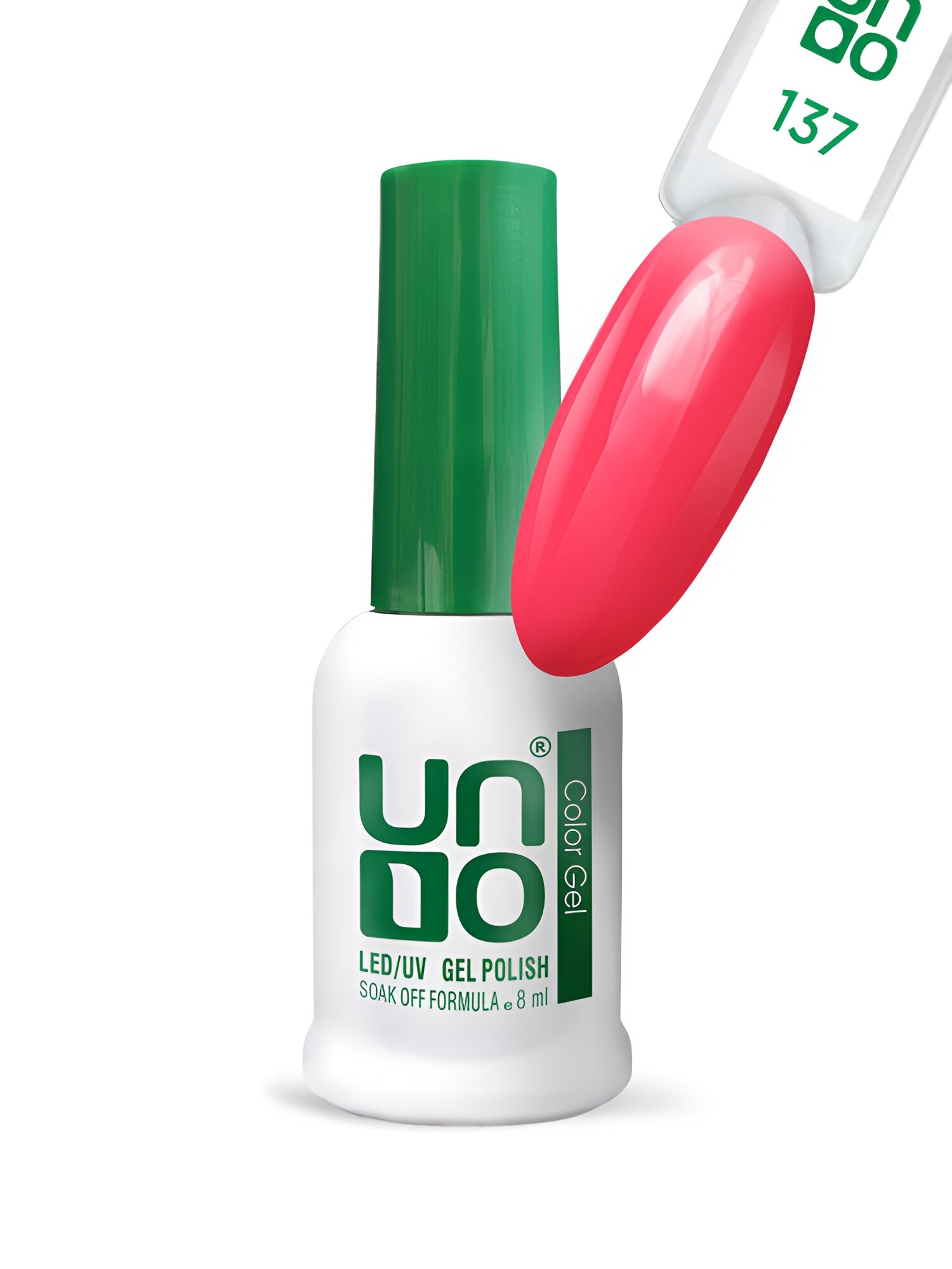 Гель-лак UNO Flora - 137 Розовая меренга - Pink Meringue, для ногтей, 8 г