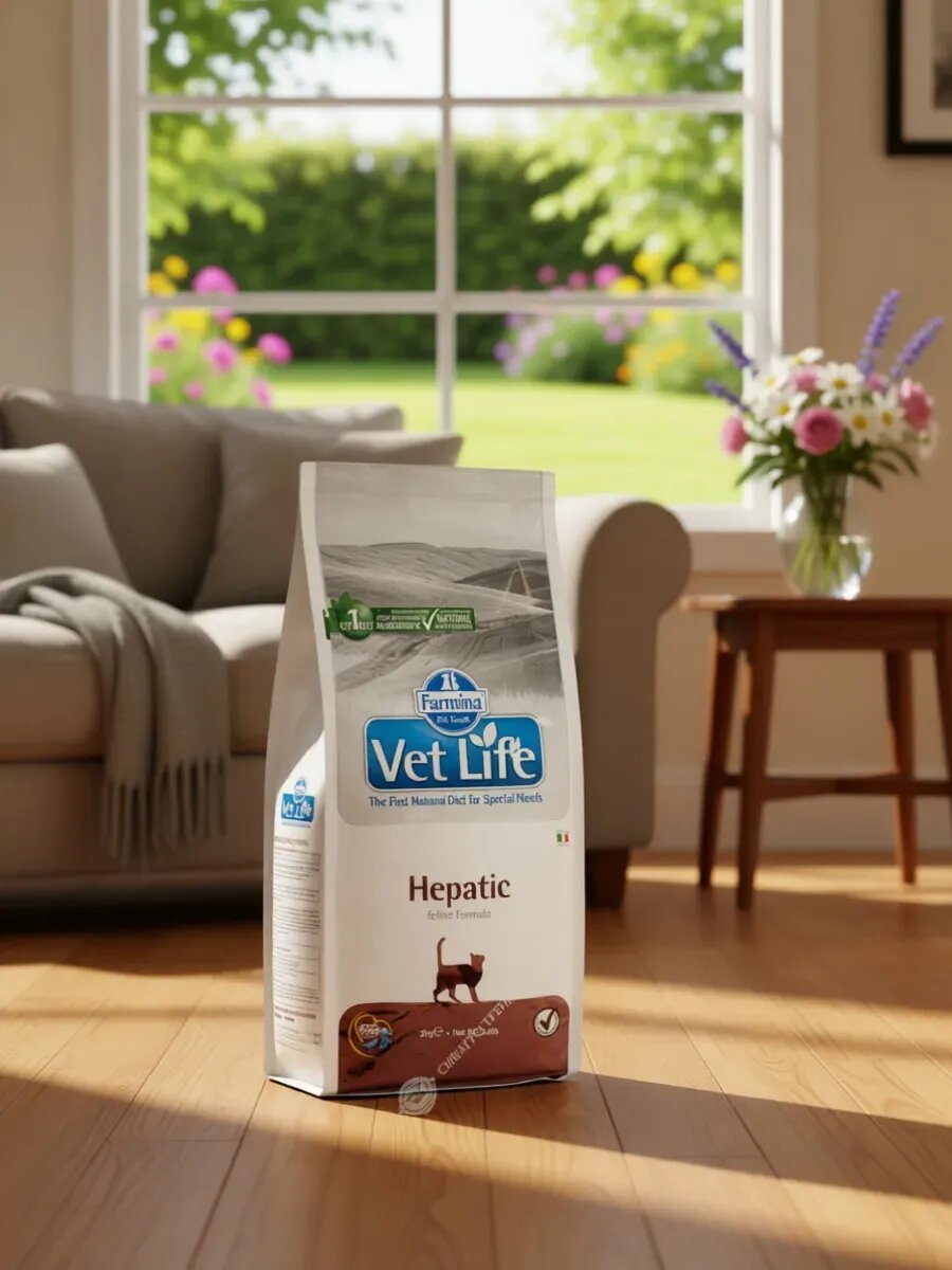 VET LIFE HEPATIC для кошек (поддержание работы печени), 2 кг