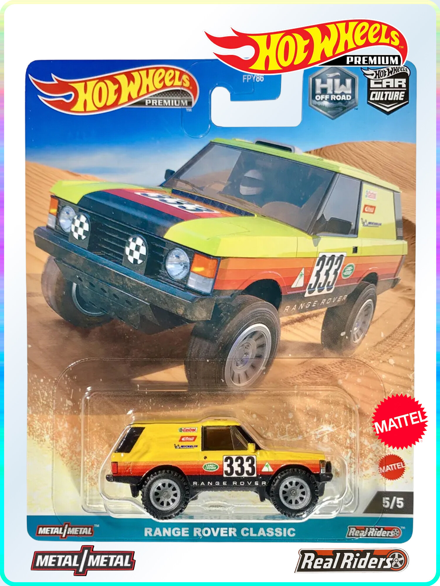 Hot Wheels Premium RANGE ROVER Classic Car Culture Хот Вилс премиум (резиновые колеса) Mattel HKC71