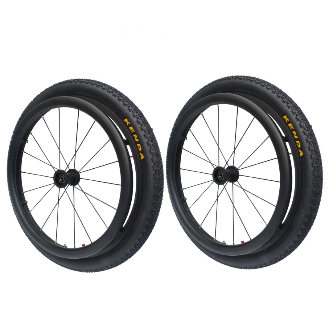 1 пара 24-дюймовых универсальных больших колес для спортивных инвалидных колясок, надувное заднее колесо 24×1,95, ступица со спицами из алюминиевого сплава