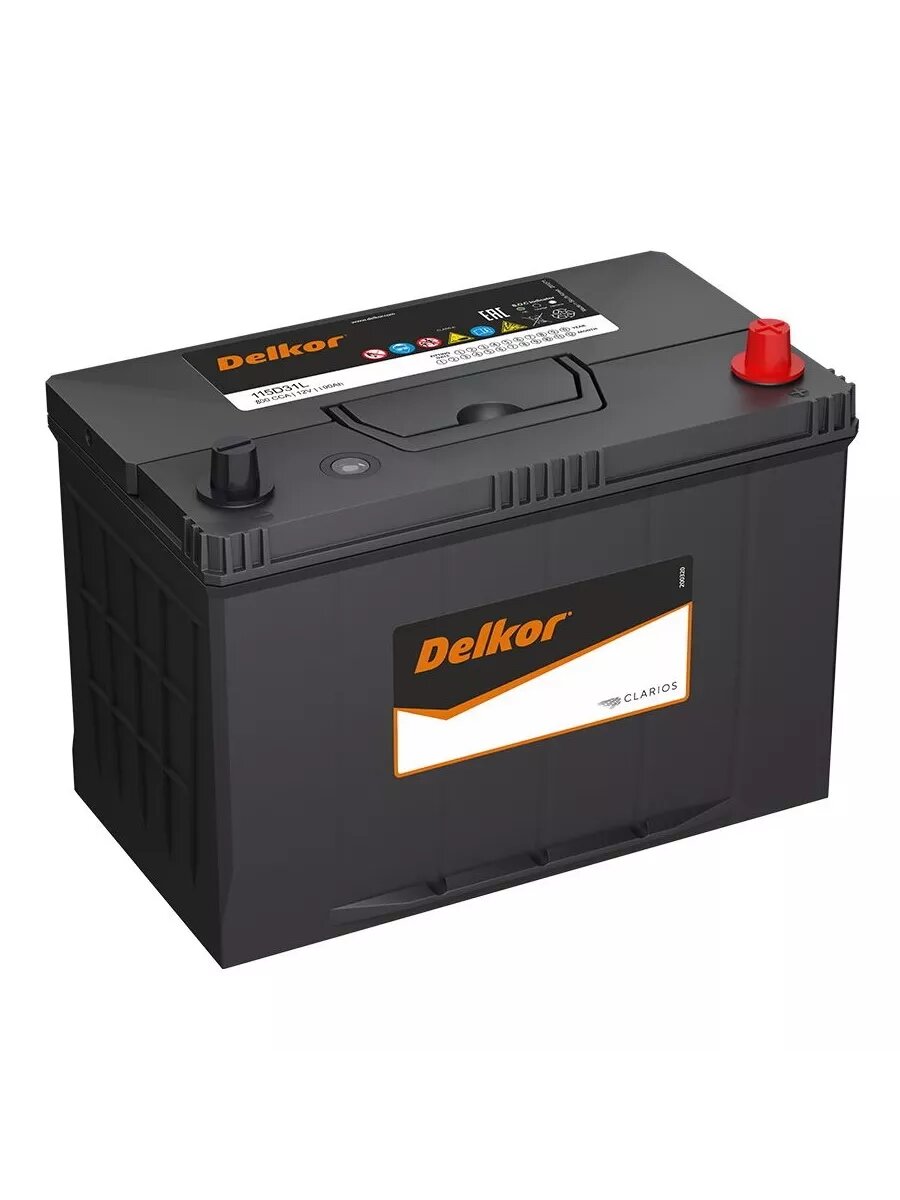 Аккумулятор DELKOR 115D31L 12V 100Ач обр. пол.