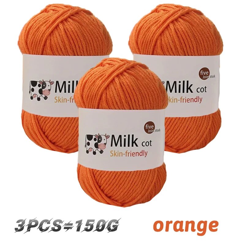 Charm elves акриловая пряжа для вязания Оранжевый, 63 Orange Yellow