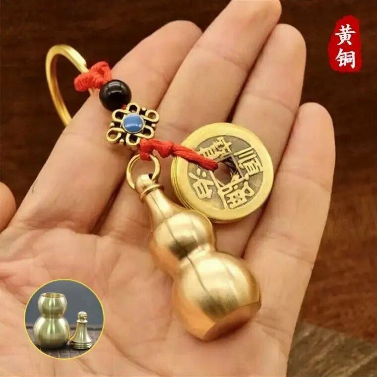 Брелок-талисман Тыква-горлянка Ву Лу Фэн-шуй