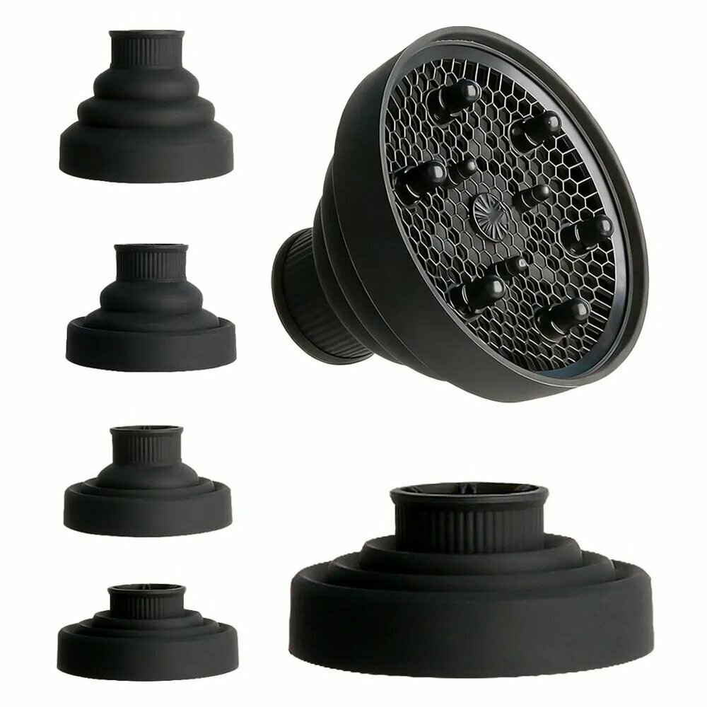 Силиконовый диффузор для фена, аксессуары для укладки волос, регулируемая температура, универсальный диффузор для завивки волос