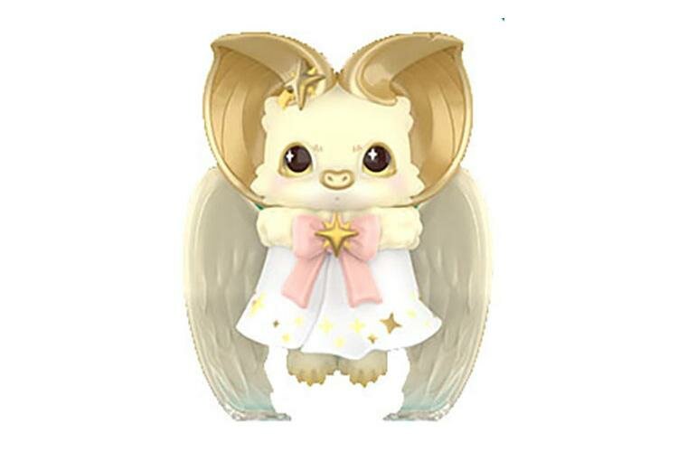 POP MART Yoki Рождественская коллекция слепой бокс унисекс, Confirmed-Hidden Style-Angel Yoki (Open)