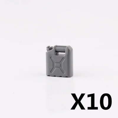 BRICKPANDA Военные канистры серые, 10 шт, J038-018