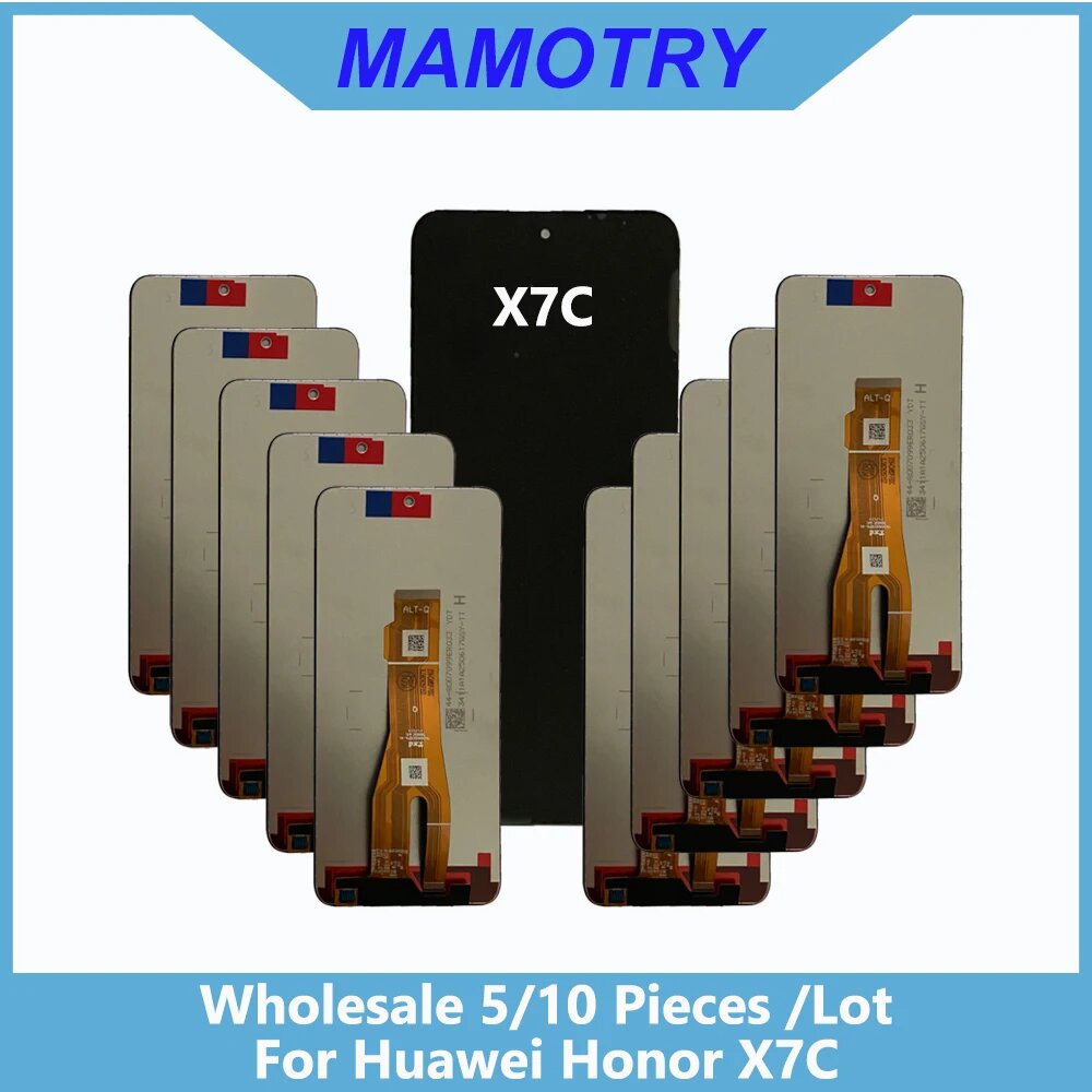 Оптовая продажа, 5/10 шт./лот, 100% протестировано для Huawei Honor X7C, ЖК-дисплей 5 Pcs with frame