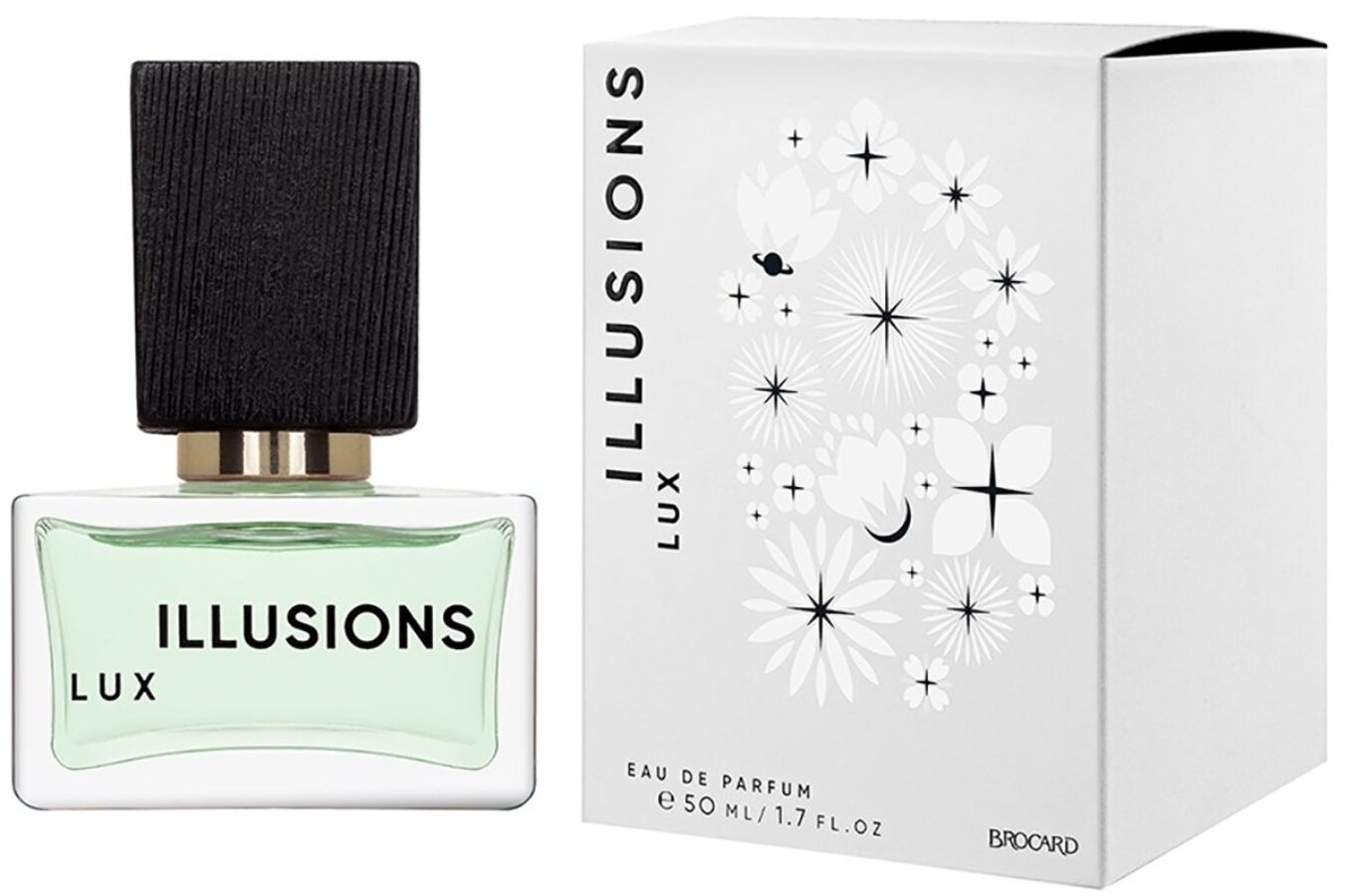 Парфюмерная вода Brocard Illusions Lux Eau de Parfum, женская, цветочный, зеленый аромат, 50мл