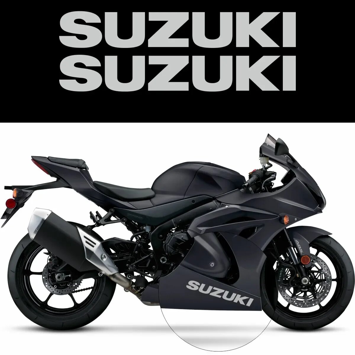 Для мотоциклов Suzuki наклейки логотип наклейки на кузов Silver