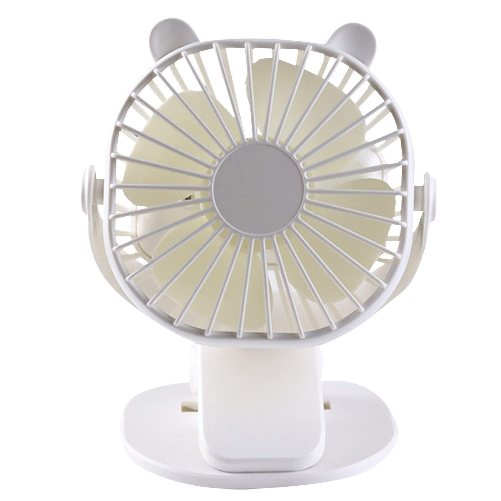 Вентилятор USB для стола Desk Fan 3 скорости 360° регулируемый угол Портативный для дома офиса работы учебы Blue Black Pink White 16*12*6cm 5W 3.7V 3500mAh ABS