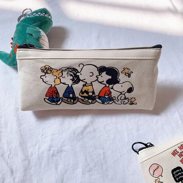 Холщовый пенал Snoopy для канцелярских принадлежностей