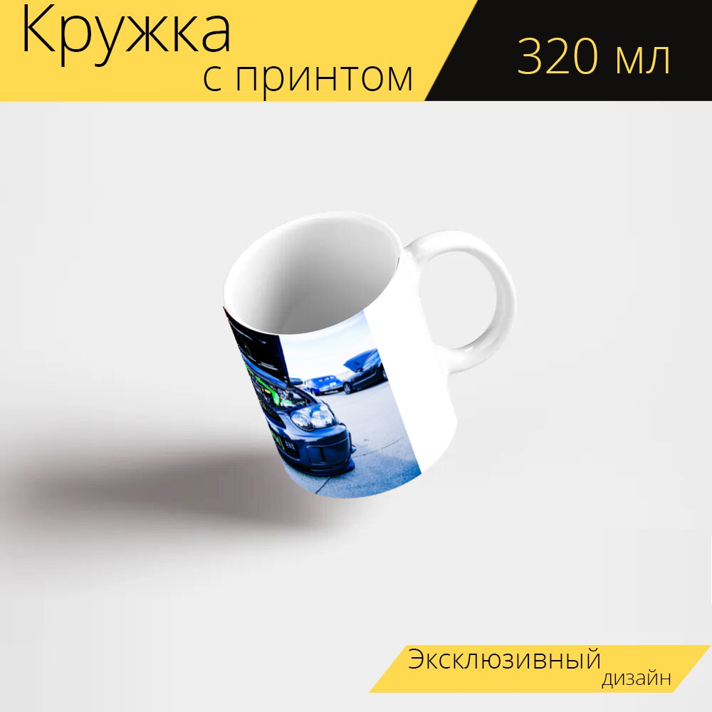 Кружка с рисунком, принтом "Ралли, повышенный, subaru" 320 мл.