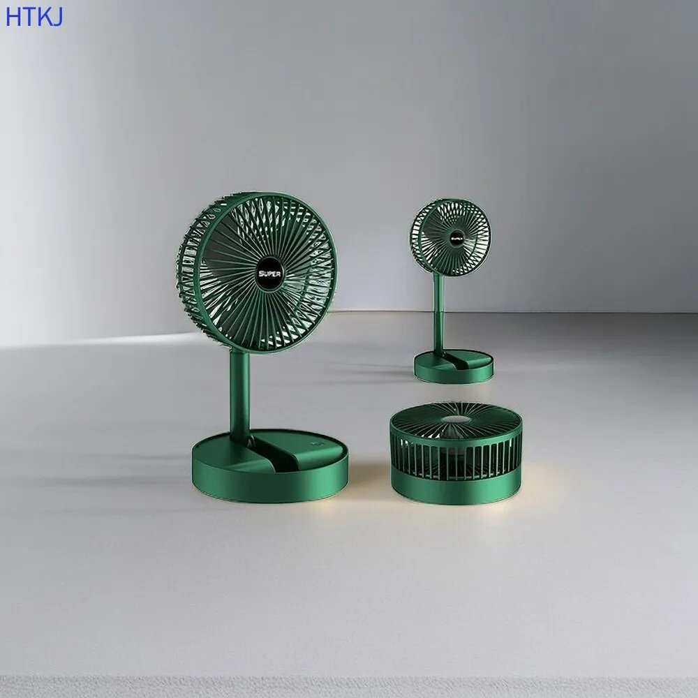 HTKJ Напольный вентилятор ldH-04-07, зеленый, вентиляторы