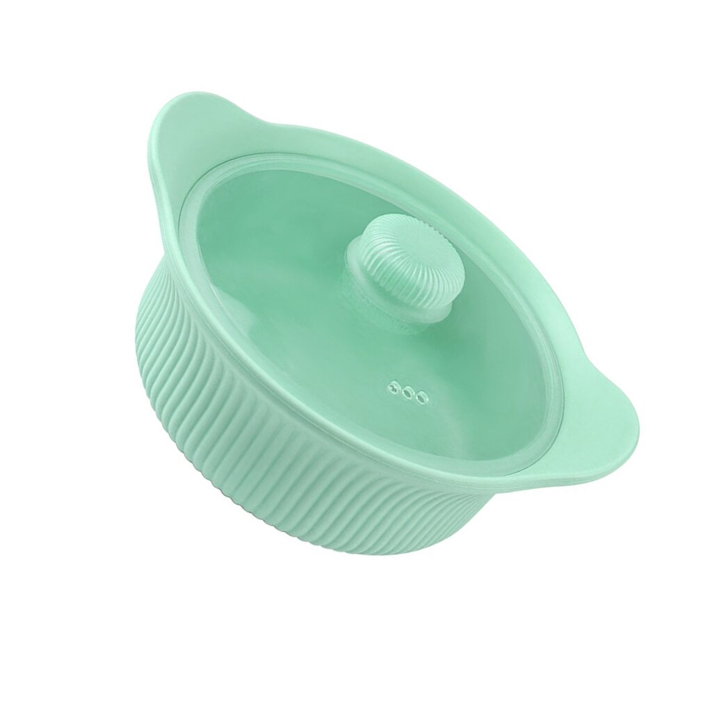 Силиконовая пароварка-зеленая маленькая