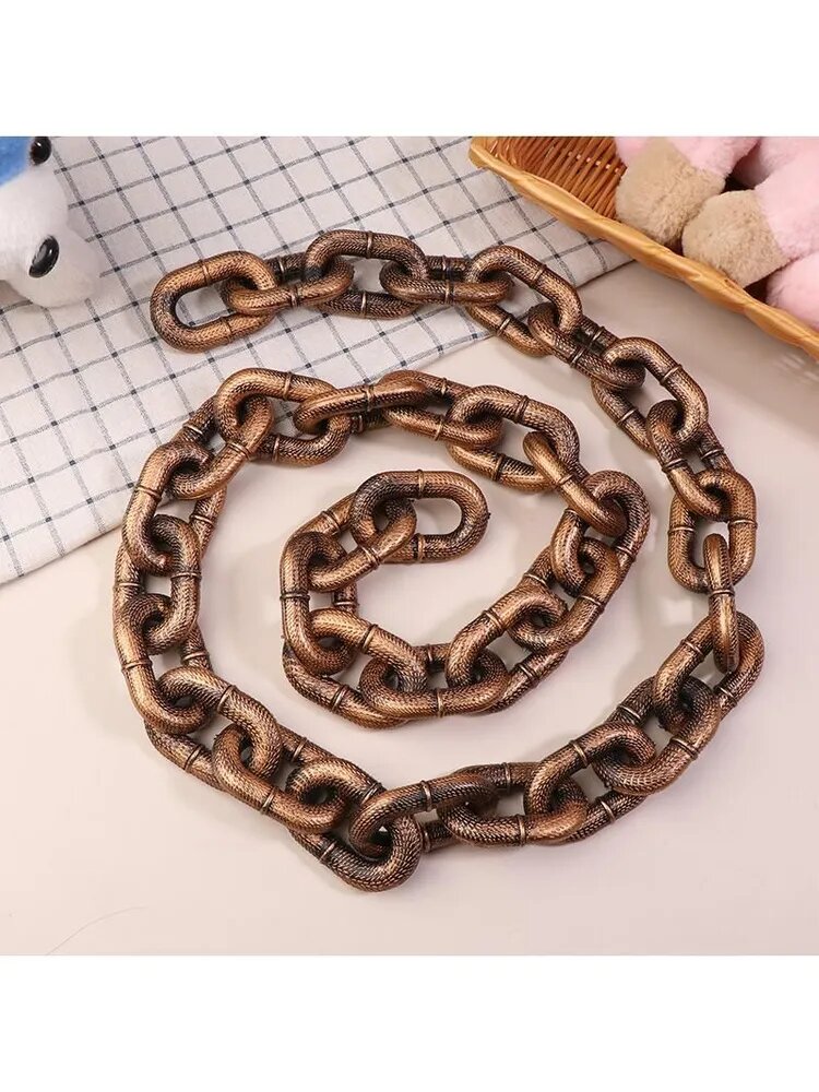 Искусственная пластиковая Толстая собачья цепь