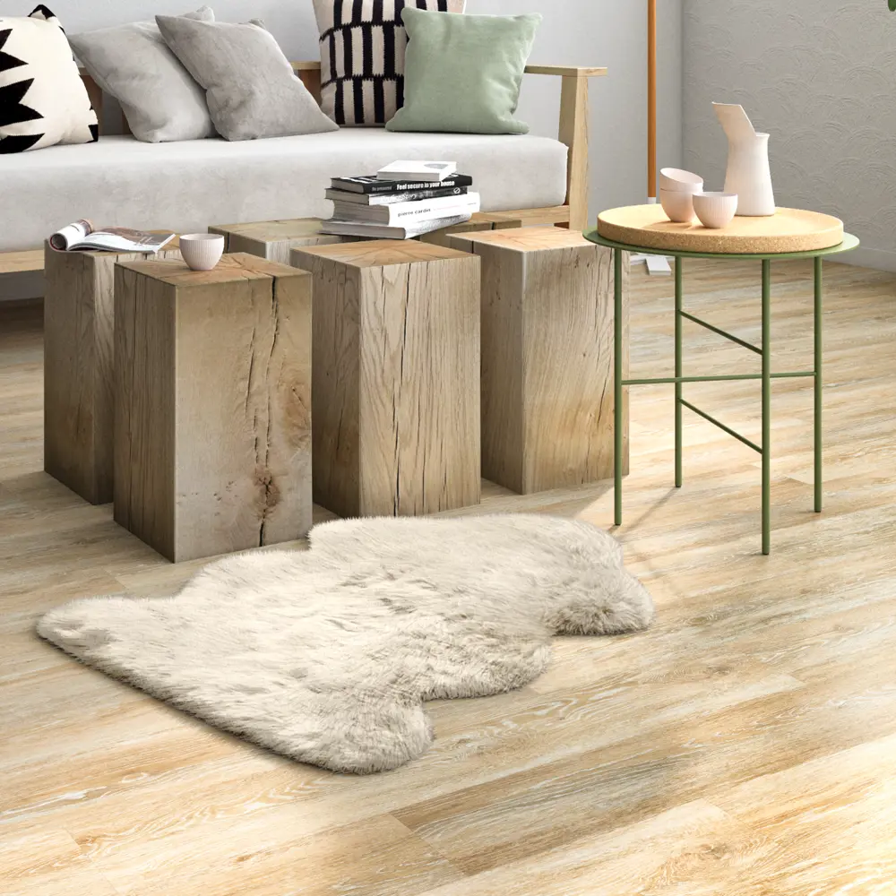 Ковер KREAFORTA Meribel 60x90 см акрил цвет белый
