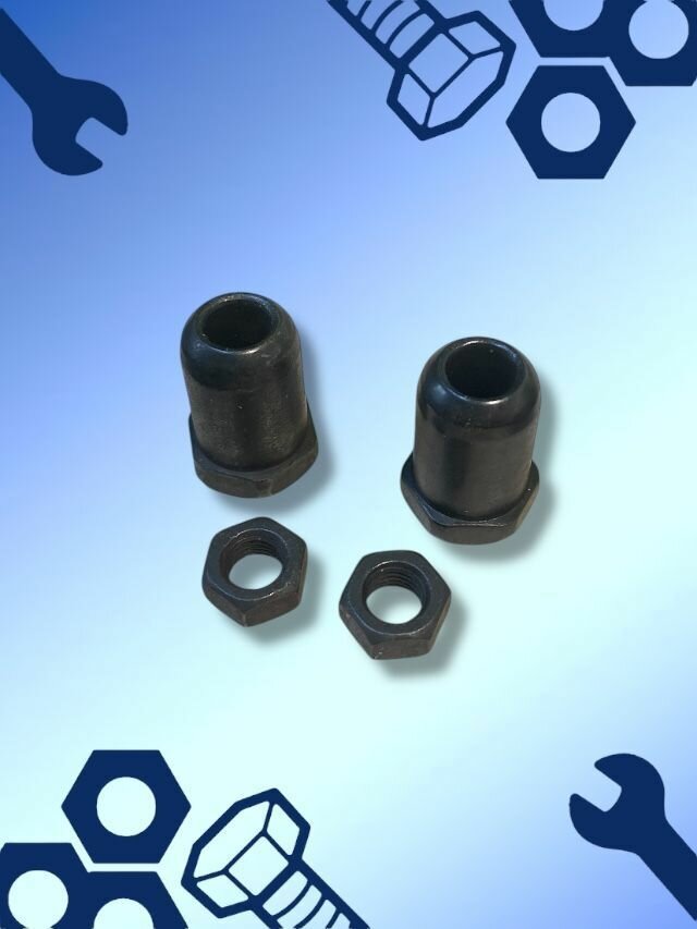 Винт регулировки клапанов с гайкой 168F/170F на мотоблок (1 пара)