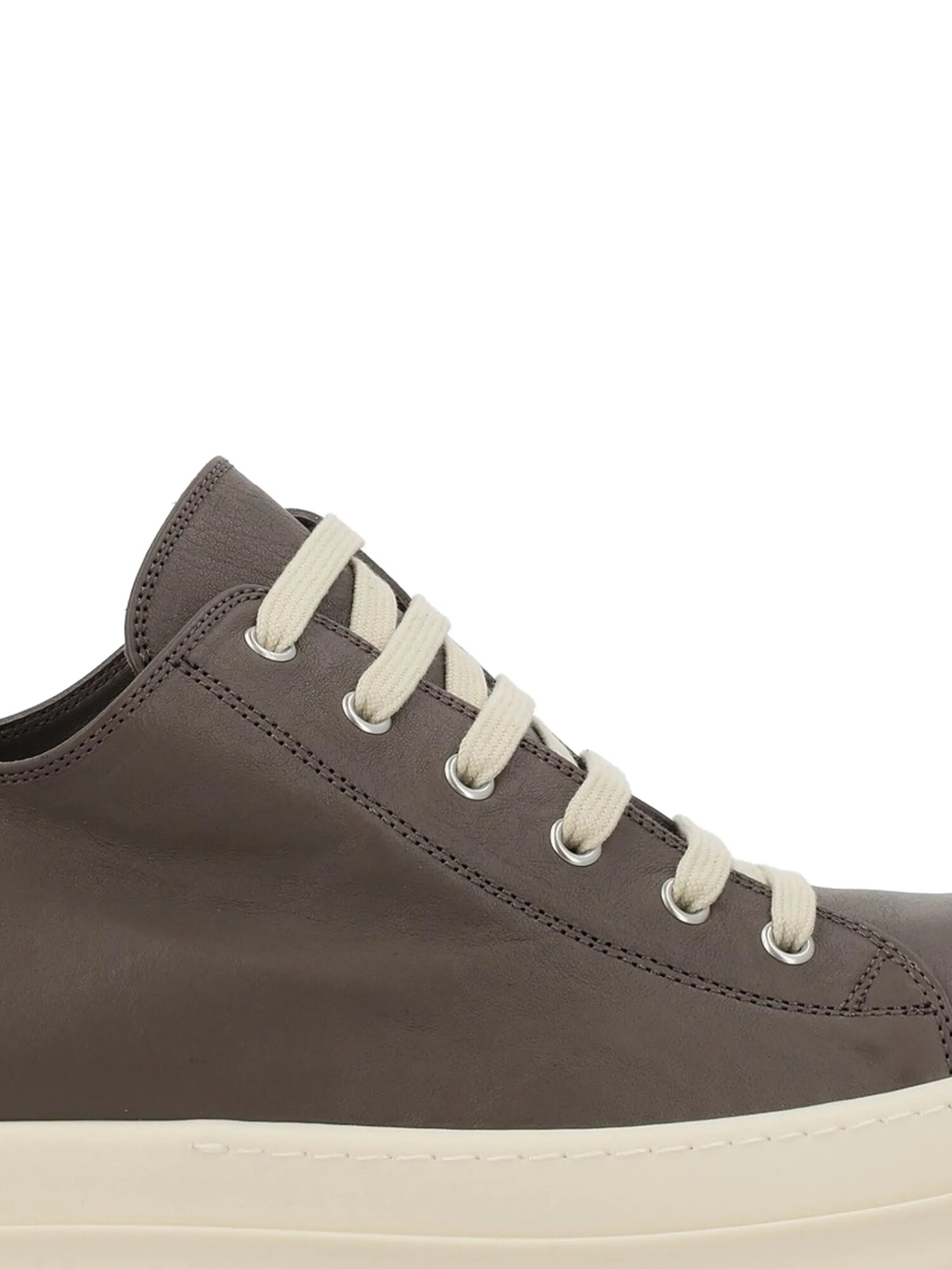 Кроссовки Rick Owens Low Sneaks, размер 45 EU, коричневый/серый/оранжевый — фото 1