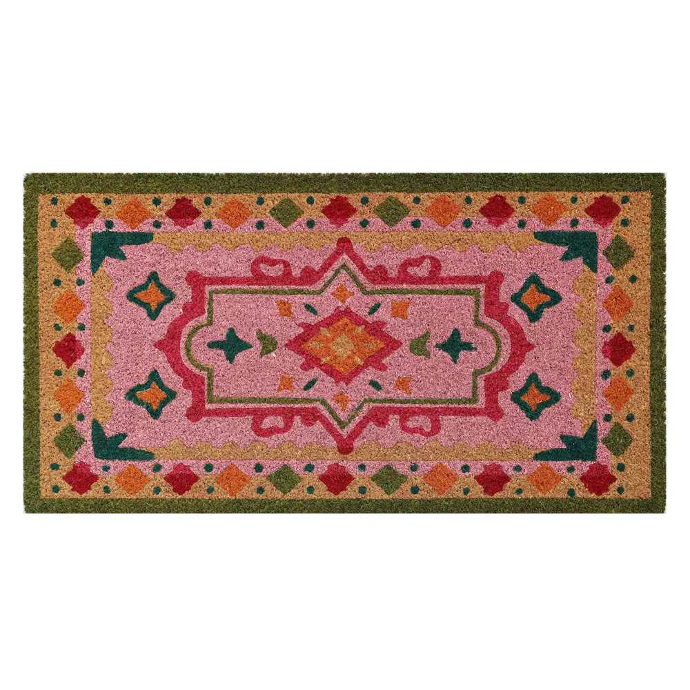 Коврик грязезащитный Kera5 40х75 см кокос цвет разноцветный