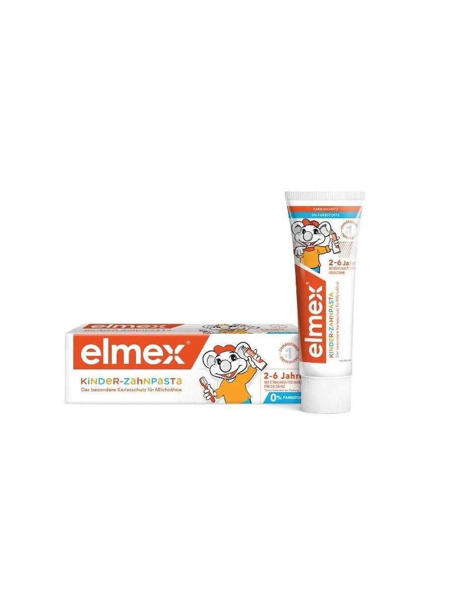 Элмекс Зубная паста детская от 2 до 6 лет, с фтором, паста з