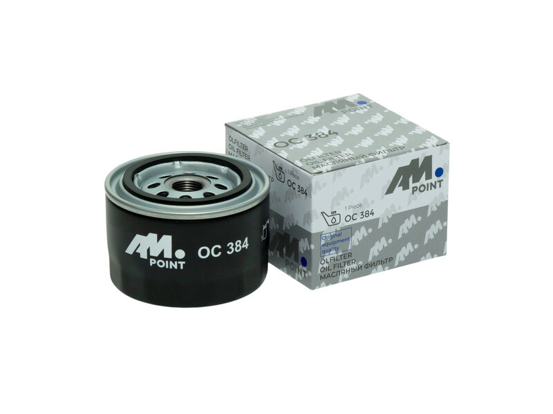 Масляный фильтр AM POINT OC 384 (MAHLE OC 384), для широкого модельного ряда автомобилей ВАЗ, LADA, RENAULT
