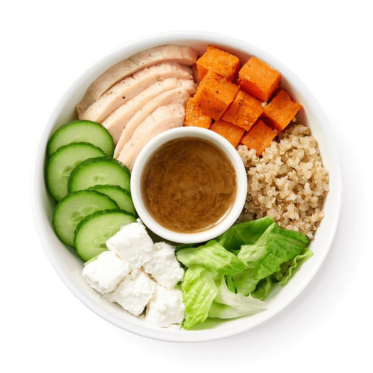 Боул с куриной грудкой, бататом и фетой «Из Лавки»