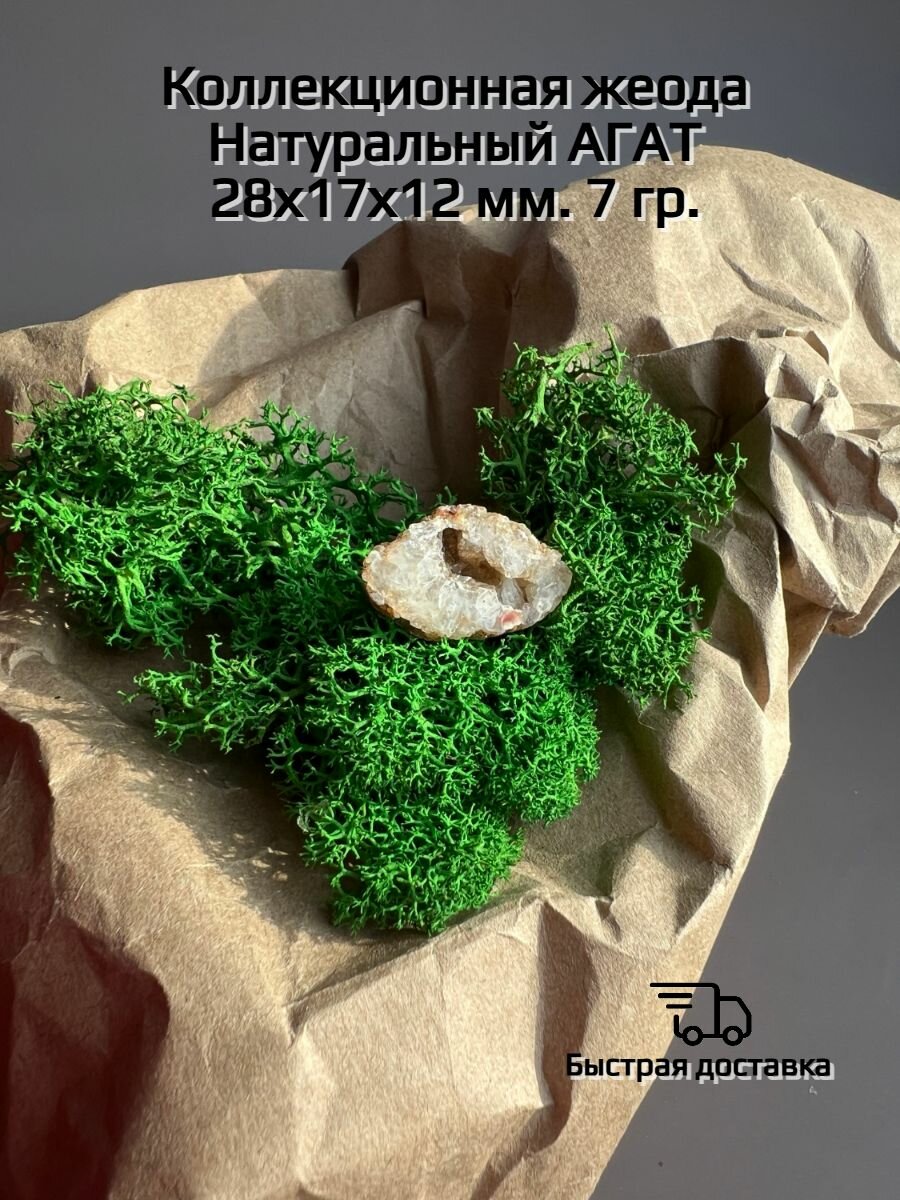 Коллекционная жеода натурального камня Агат