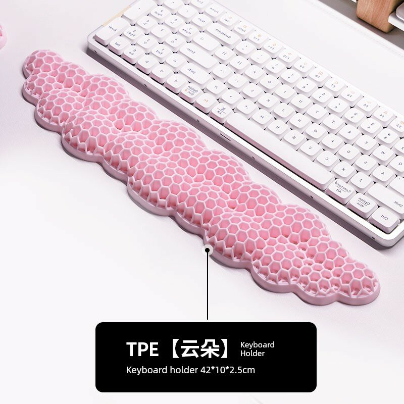 Подставка для запястий TPE Cloud Keyboard, коврик для мыши, дышащий, моющийся, для офиса, подставка для рук, моющаяся